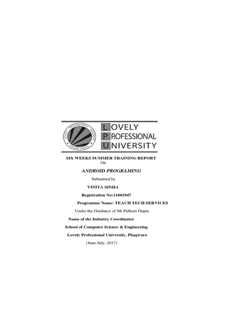 Android Programming Pdf Android Operating System Page Layout