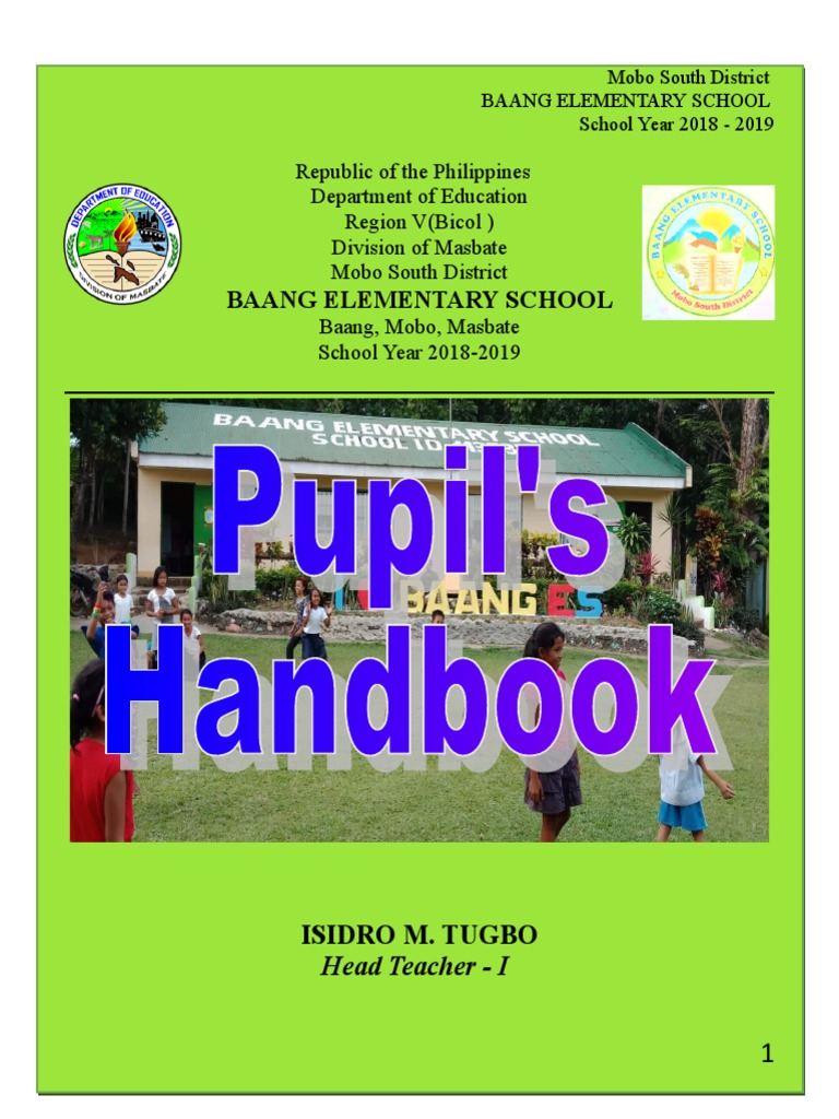 Pupils Handbook Baang | PDF | Physical Education | Curriculum