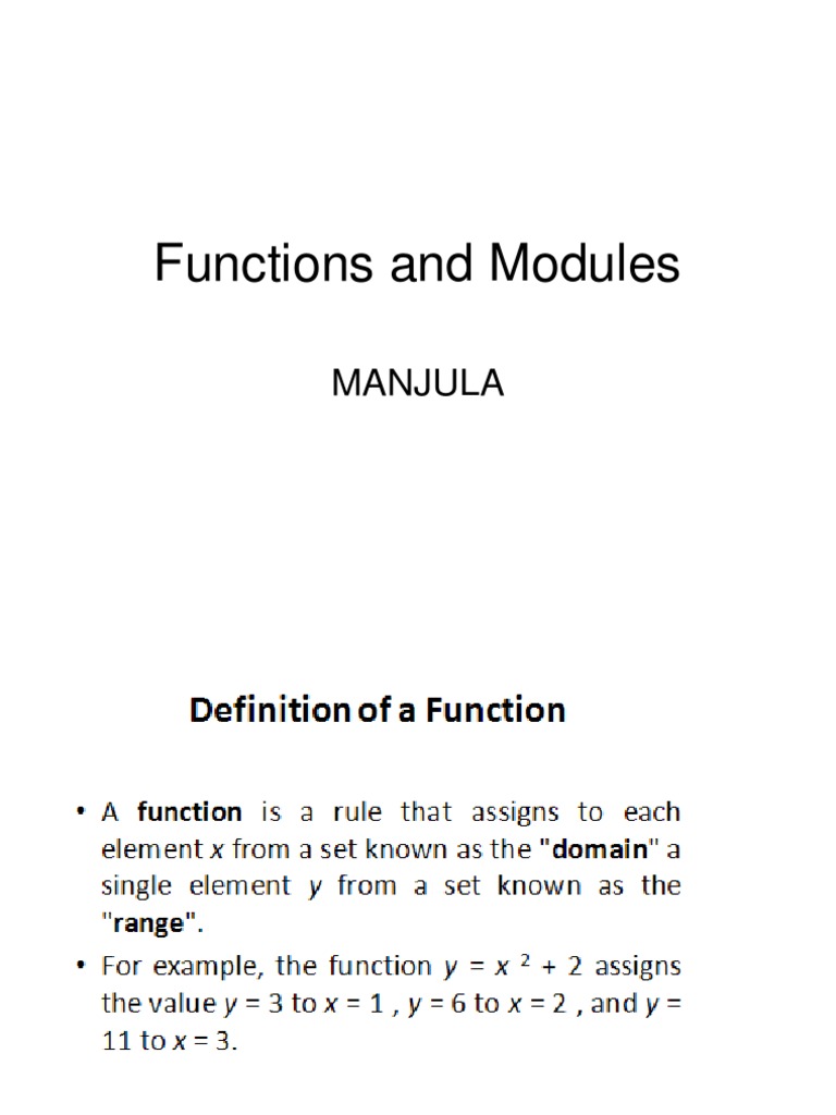 Lesson1 - Functions and Modules | PDF