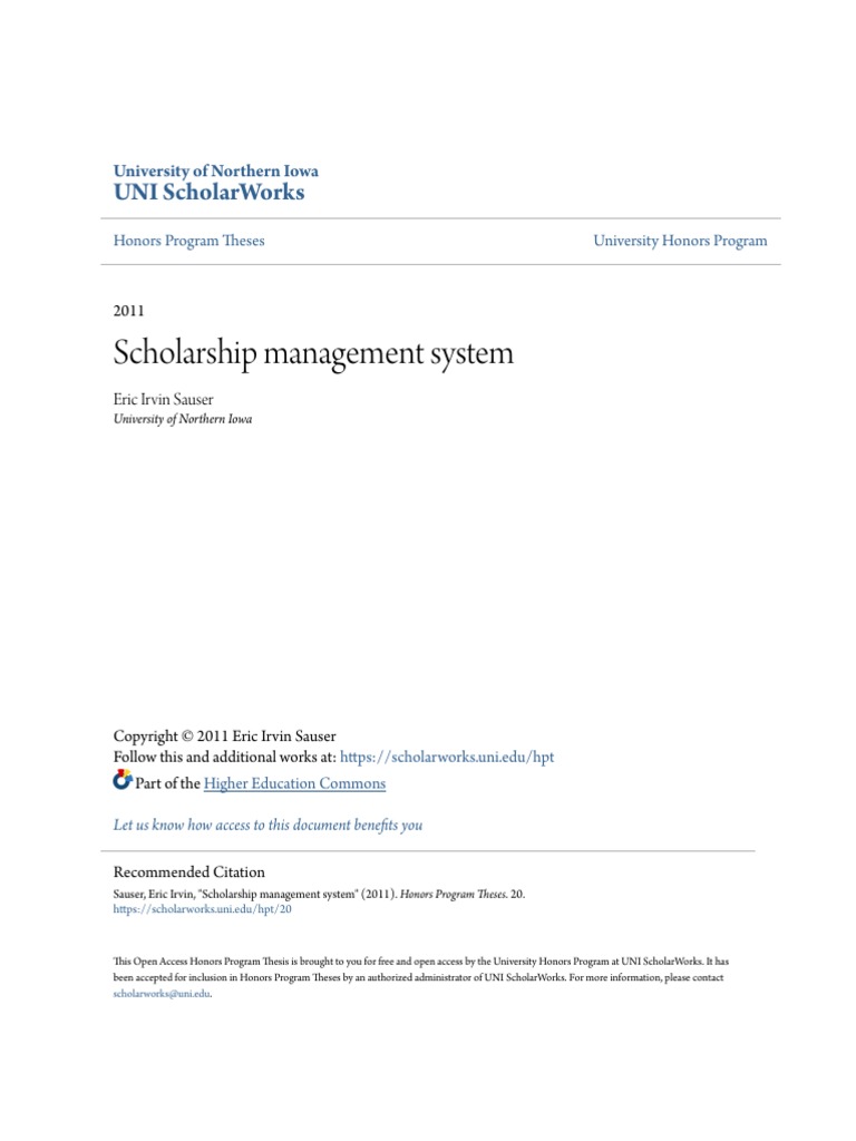 Scholarship Management System | PDF | Databases | Microsoft Excel