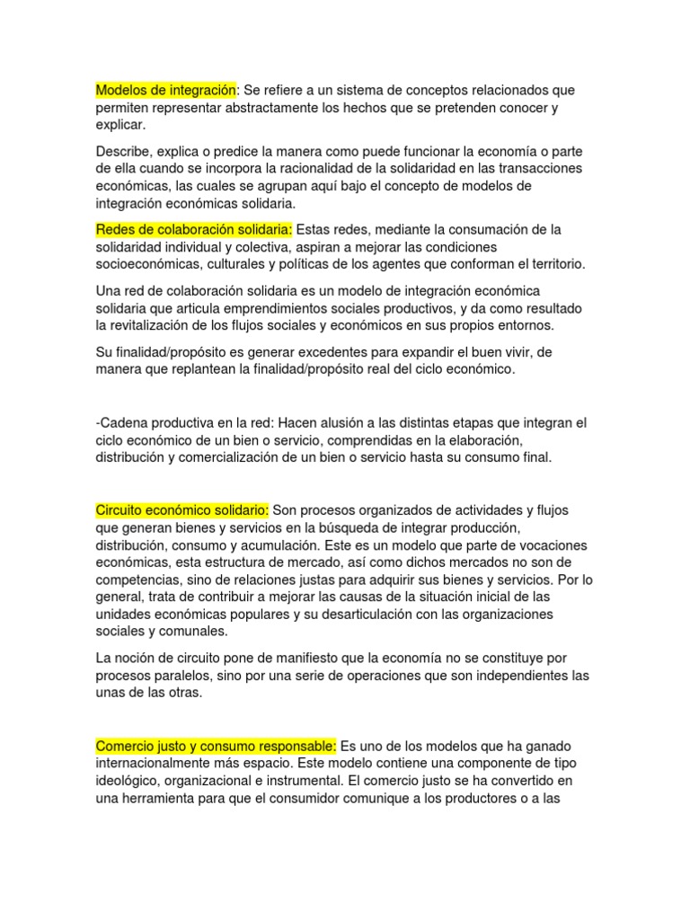 Modelos de Integracion | PDF | Consumo (economía) | Mercado (economía)