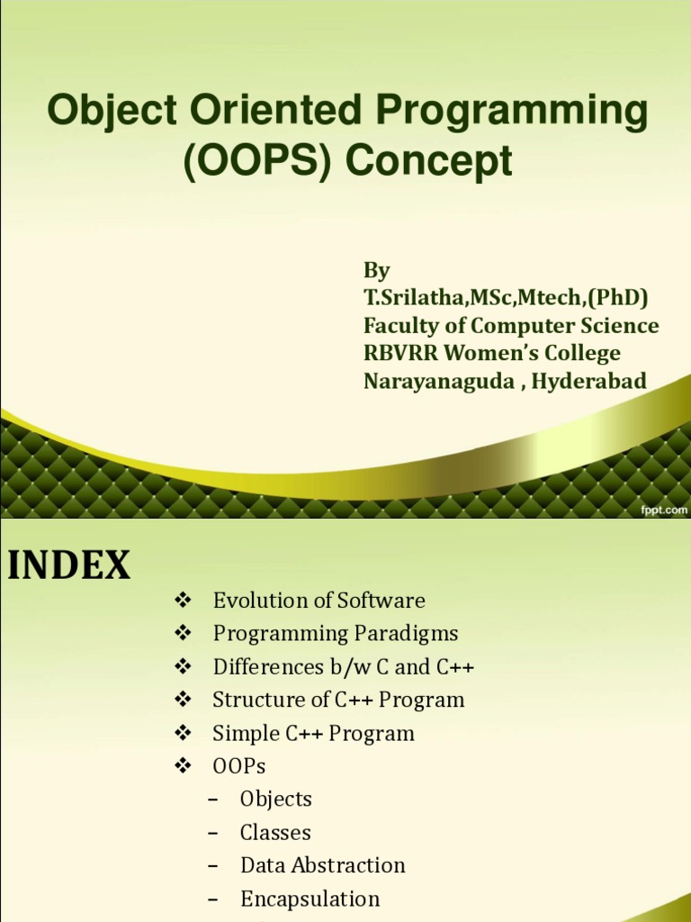 Cpp Presentation Pdf Inheritance Object Oriented Programming Object Oriented Programming 7772