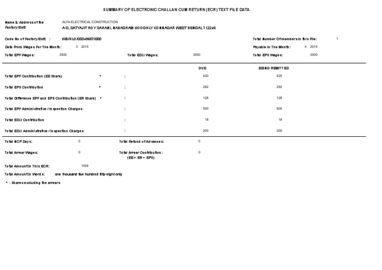 Challan Receipt | PDF