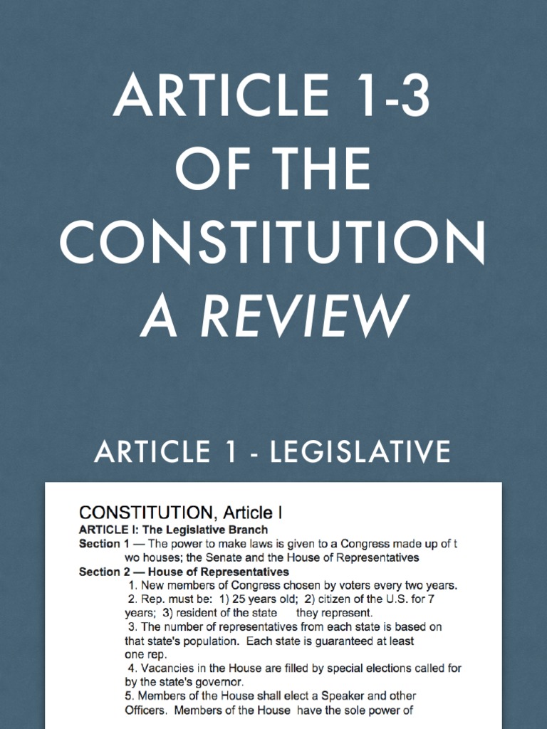 Article 1-3 A Review 2 | PDF | Law