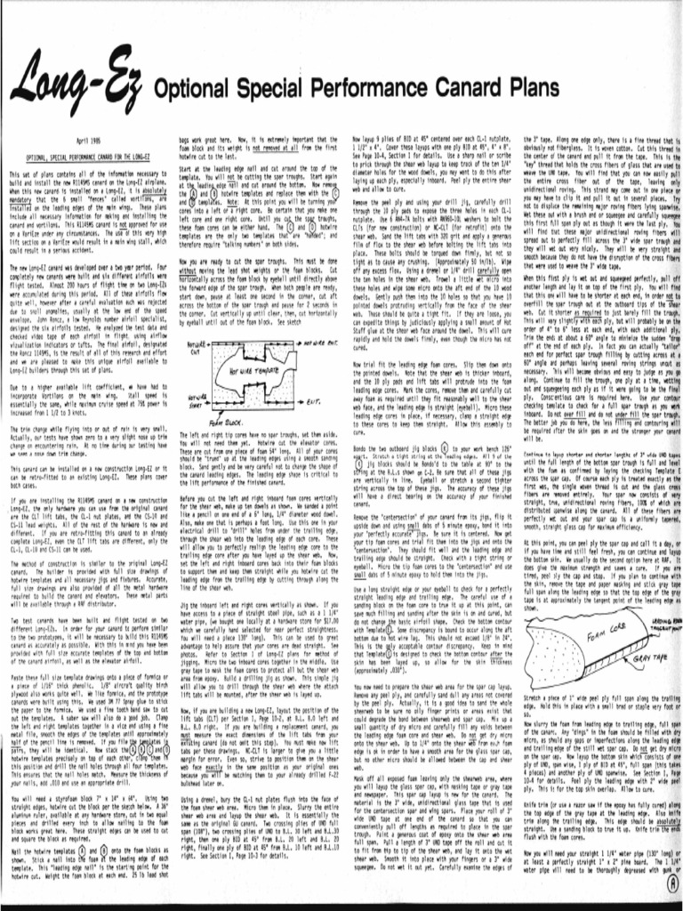 Roncz Canard Plans PDF | PDF