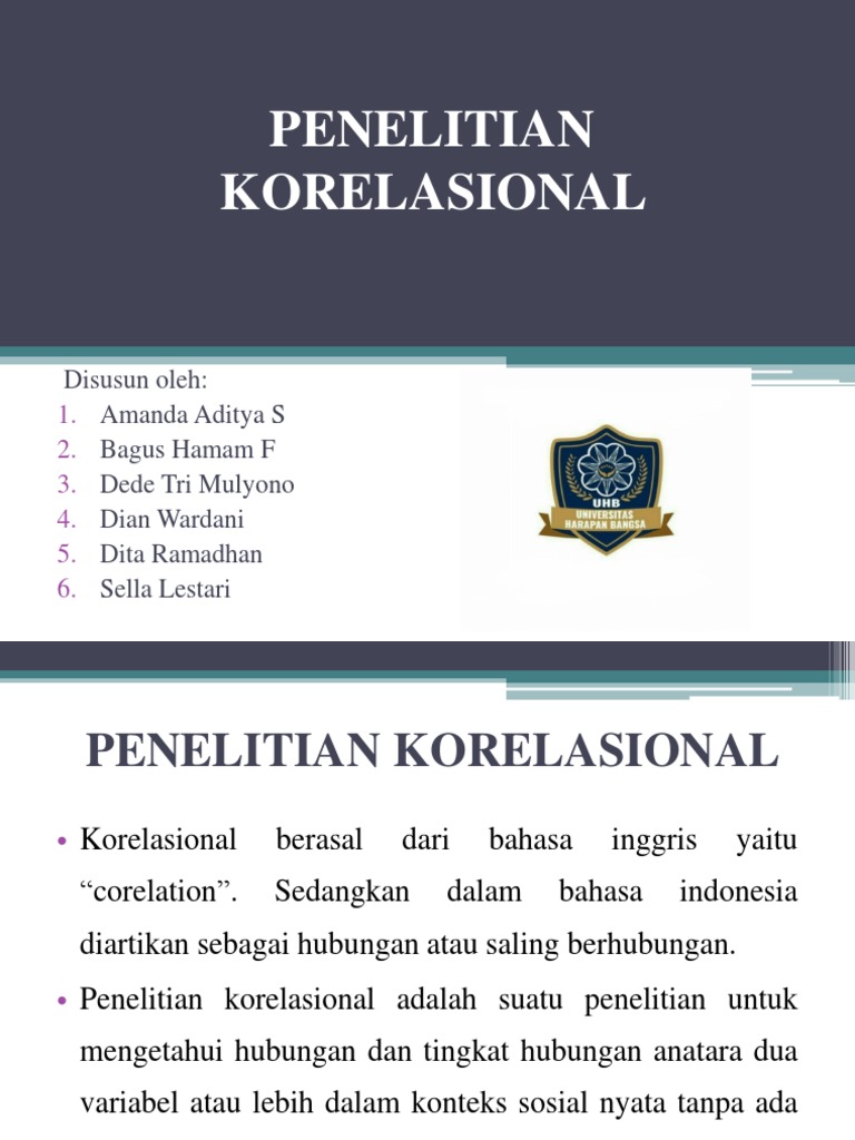 Penelitian Korelasional | PDF