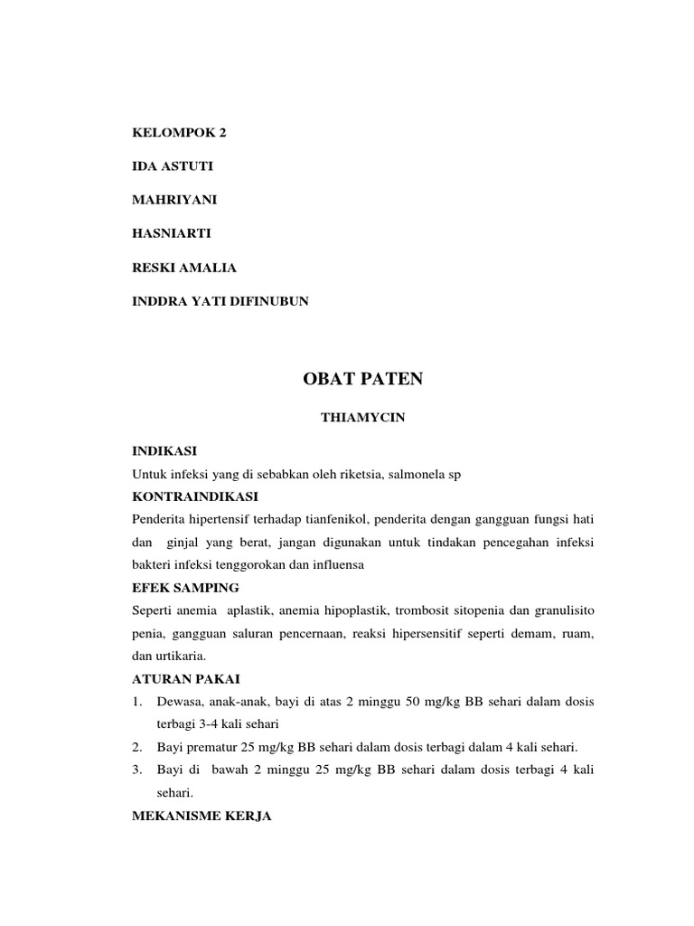 Obat Paten | PDF | Pengembangan Diri