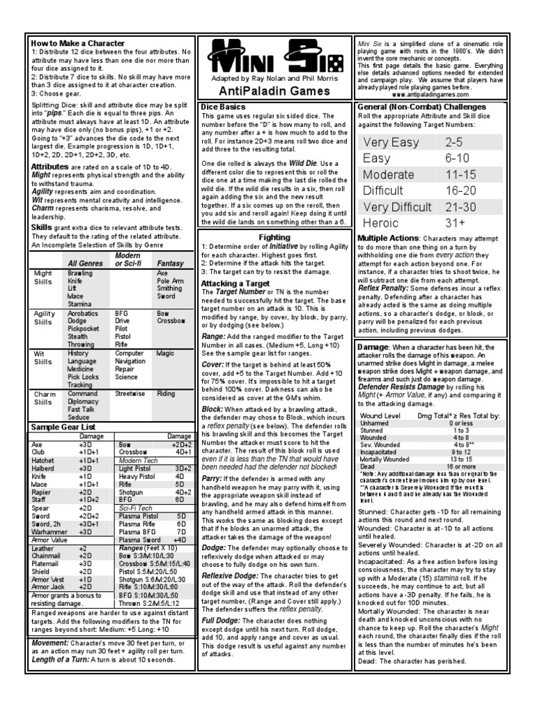 Mini Six PDF | PDF | Dice | Vehicles