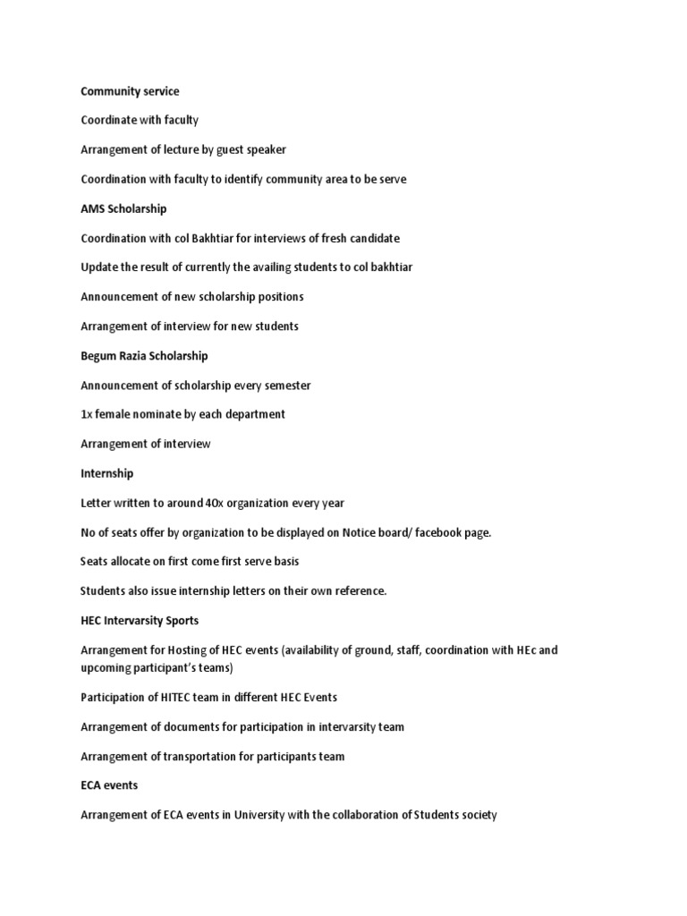 Community Service | PDF