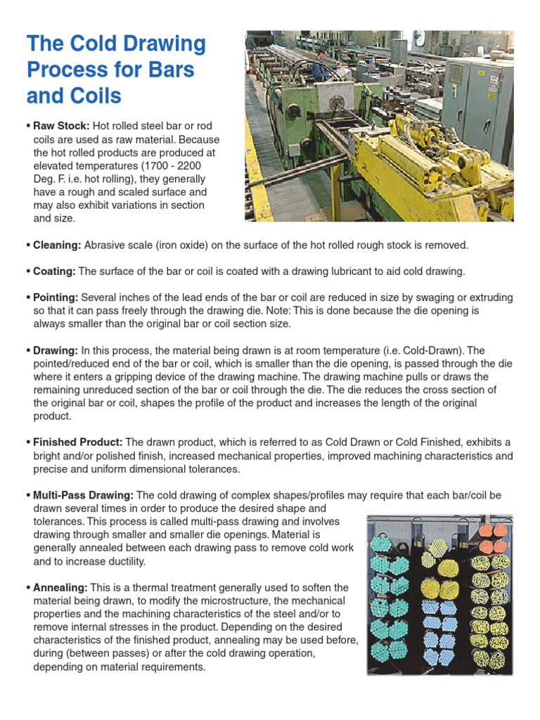 The Cold Drawing Process For Bars and Coils | PDF | Rolling ...