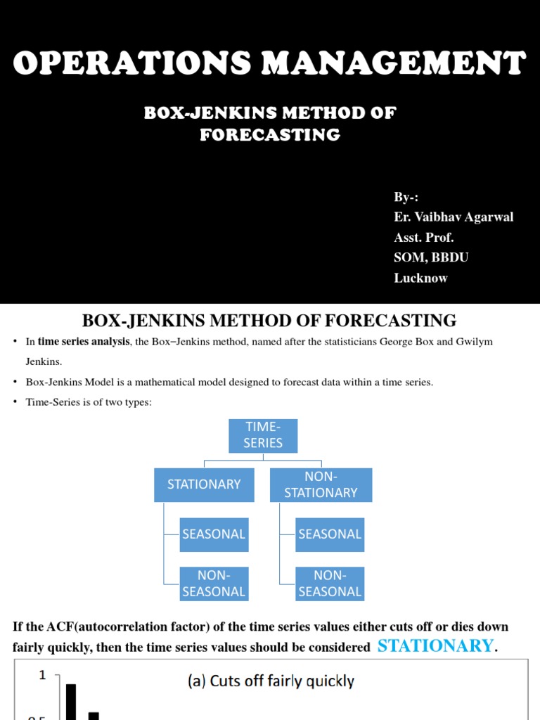 Operations Management: Box-Jenkins Method of Forecasting | PDF ...