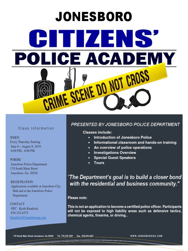 Citizen Academy Flyer | PDF