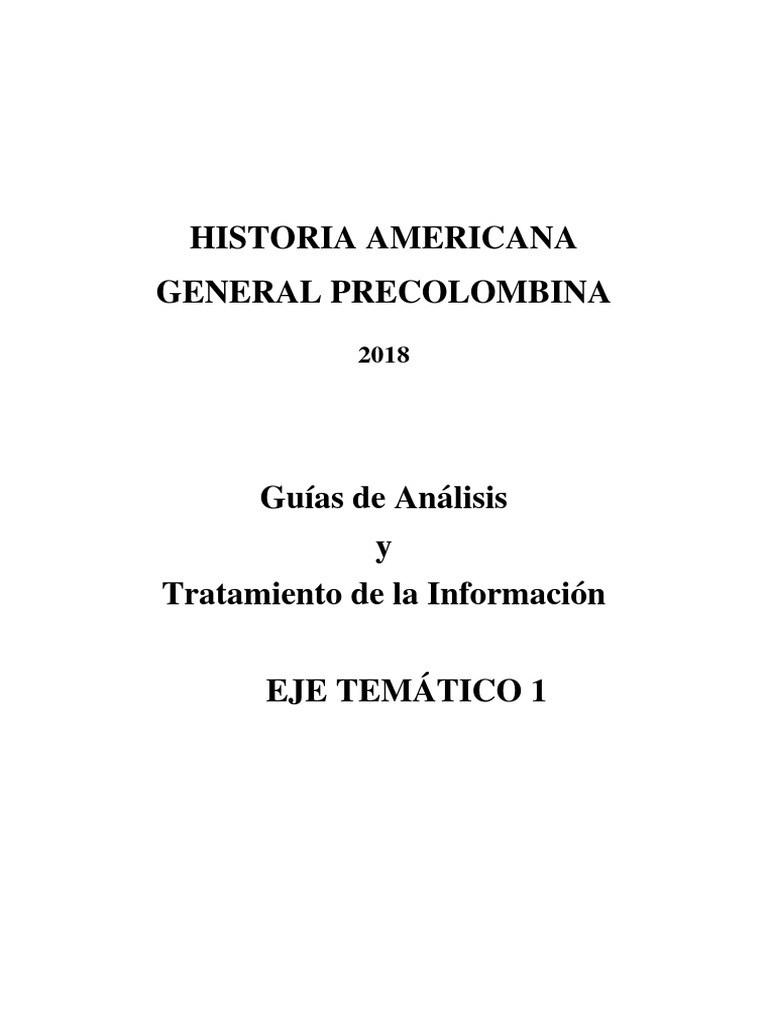 Guias de TP Eje Temático 1 | PDF | Arqueología | Antropología