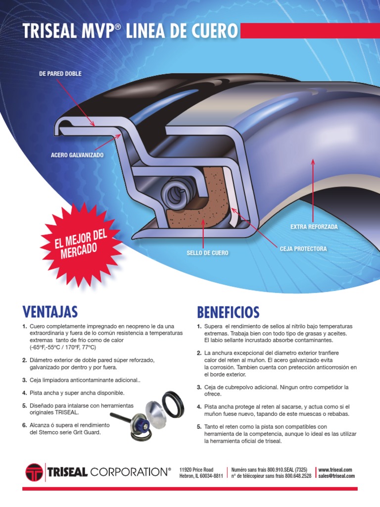 Volante Triseal 2008 Retenedores Americanos de Cuero de Dos Componentes ...
