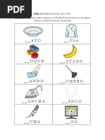 Articulamos Palabras Con PL | PDF