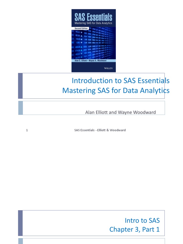 Chapter 3 Sas Essentials Pdf Sas Software Comma Separated Values