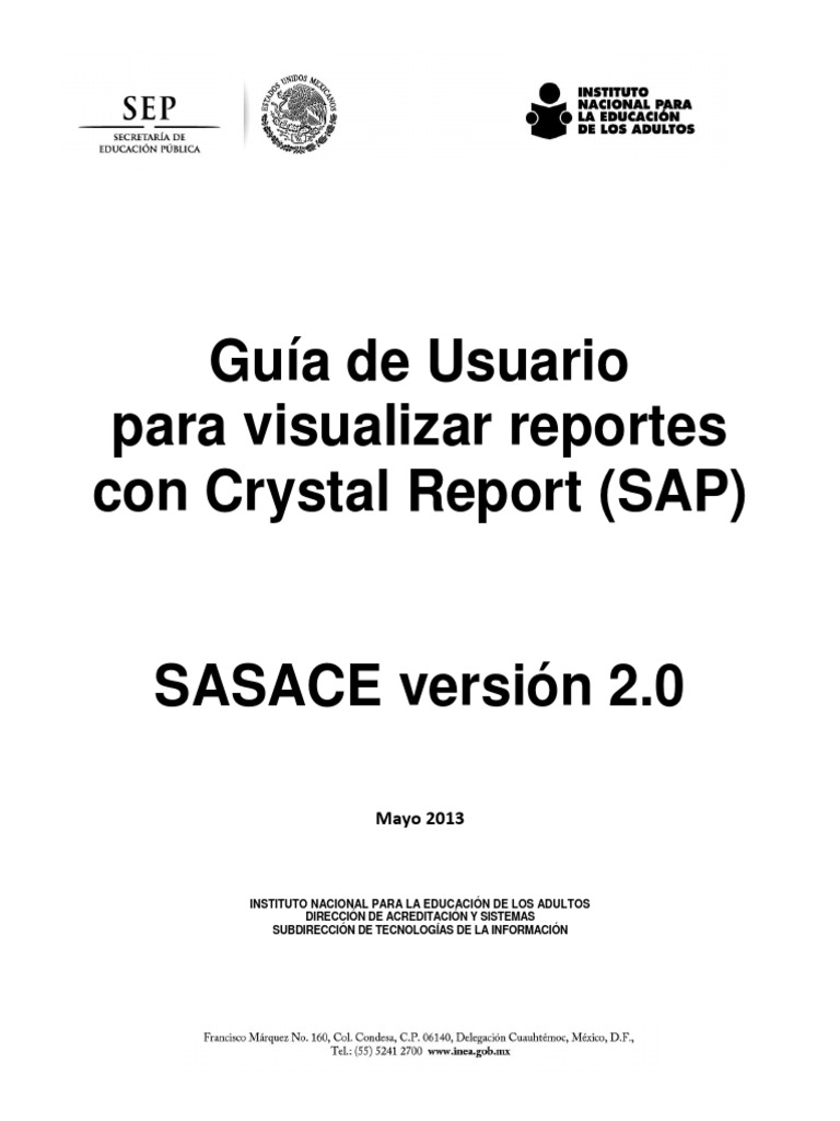 Crystal Reports en Sap | PDF | Point and Click | Archivo de computadora