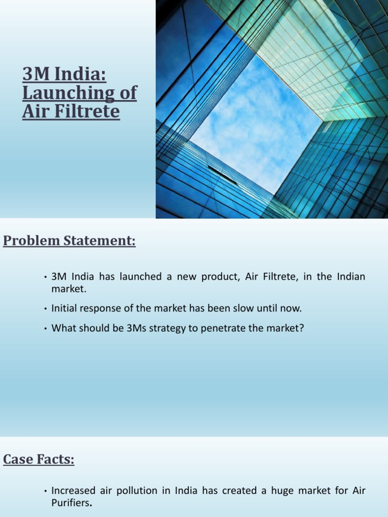 Project - 3M India Filtrete Launch | PDF | Swot Analysis | Microeconomics