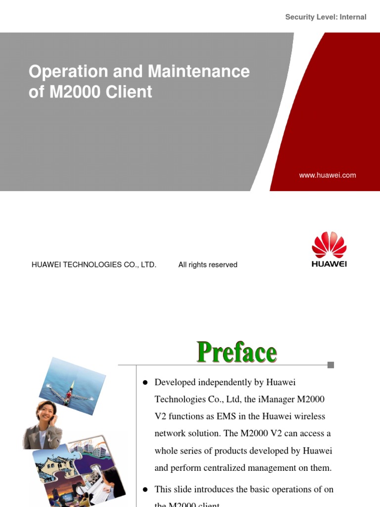 Operation and Maintenance of M2000 Huawei PDF | PDF | Backup | Server (Computing)