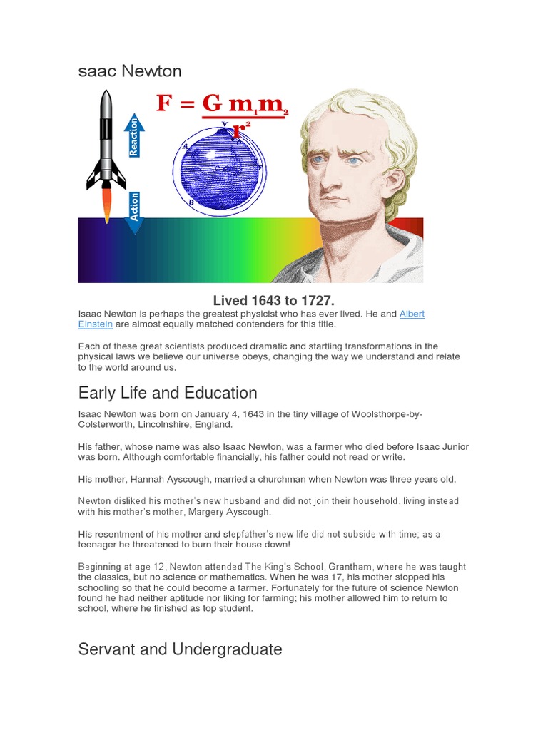 Isaac Newton: Father of Modern Physics and His Revolutionary Scientific ...