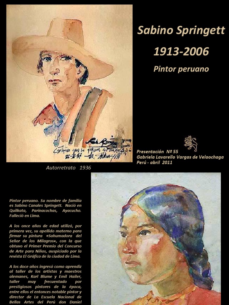 2 40 Sabino Springett Pintor Peruano #55.Pps | PDF | Lima | Perú
