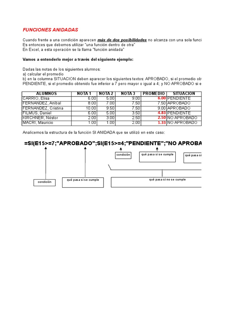 Semana2 Si Anidado | PDF | Función (Matemáticas) | Análisis