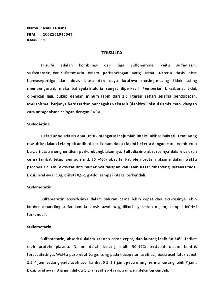 Trisulfa Paper | PDF | Kesehatan Holistik
