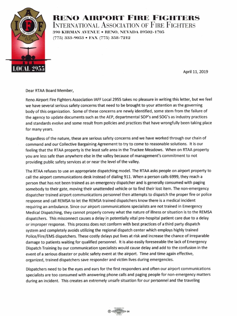 Letter To The Board04122019 | PDF