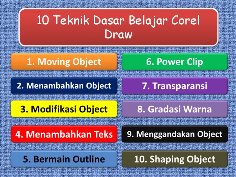 10 Teknik Dasar Corel Draw | PDF