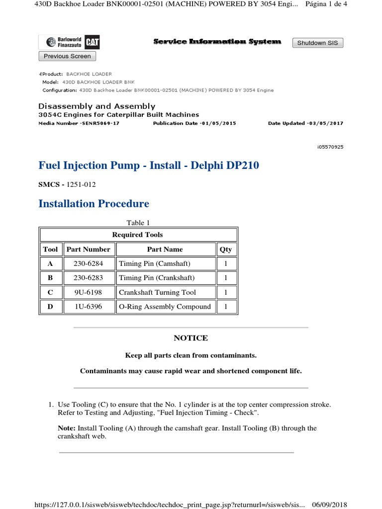 Fuel Injection Pump - Install - Delphi DP210: Disassembly and Assembly ...