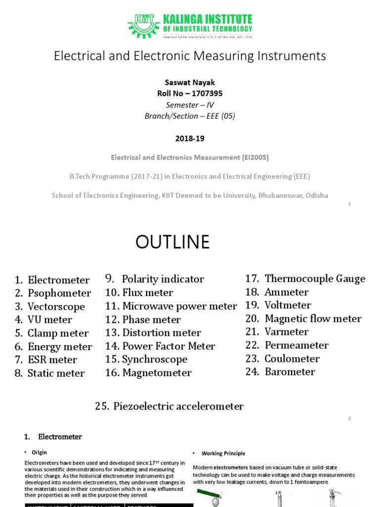 Electrical and Electronic Measuring Instruments | PDF | Magnetometer ...