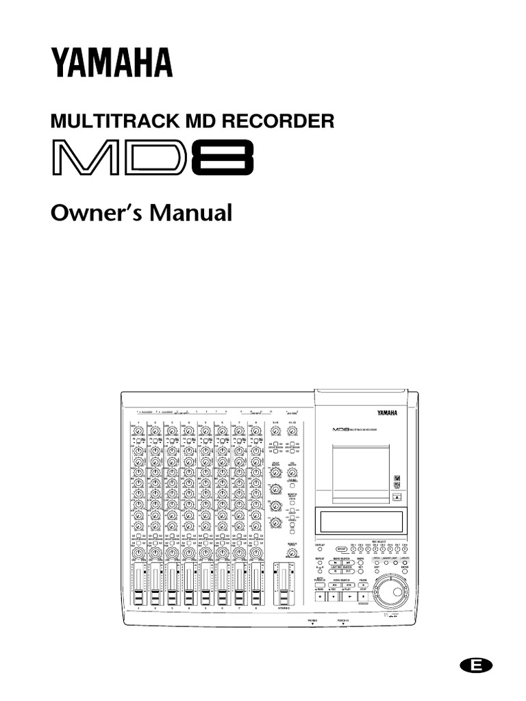 Owner's Manual: Multitrack MD Recorder | PDF | Electromagnetic Interference | Laser