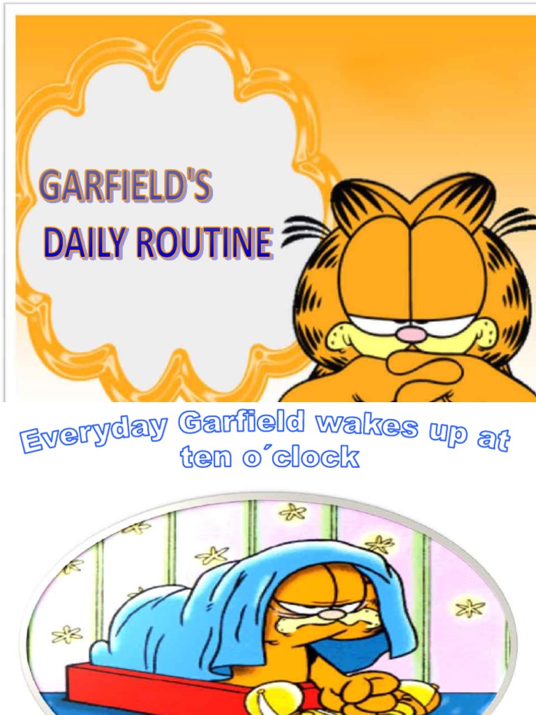 Garfields Daily Routine Movie Activities | PDF