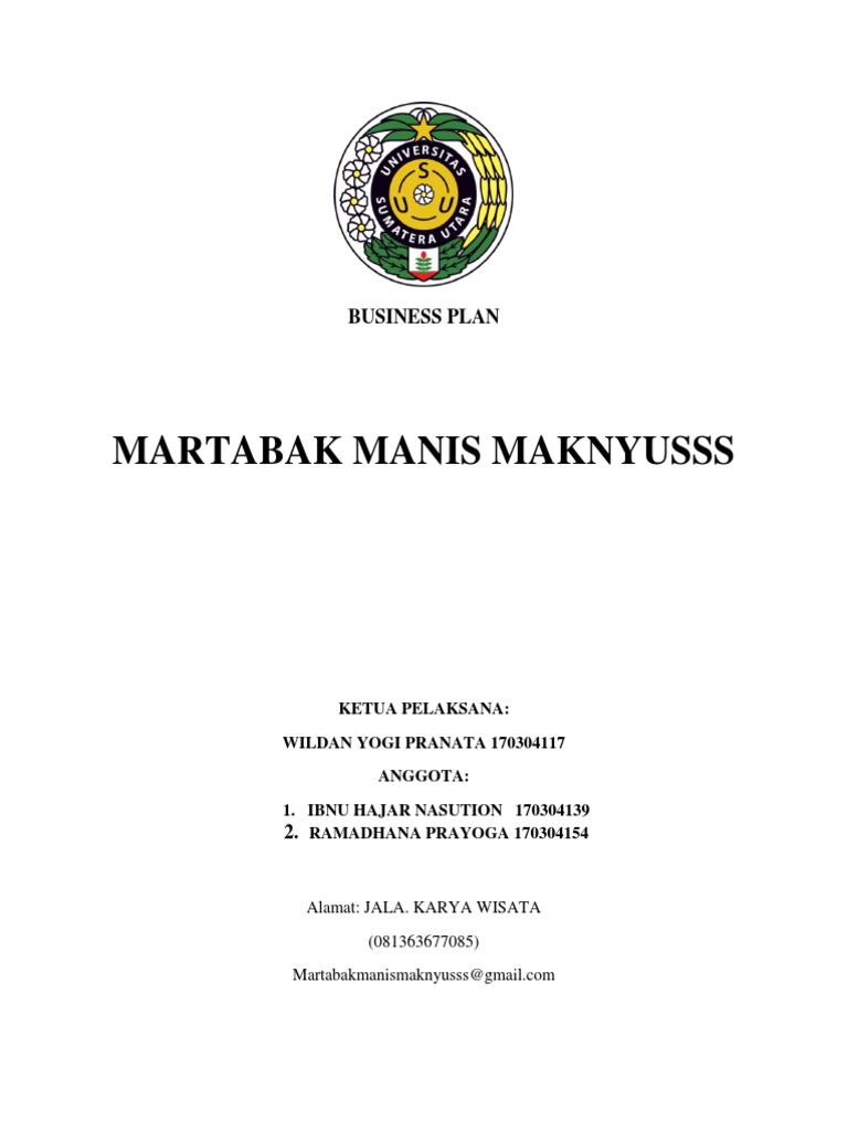 Martabak Manis Maknyusss Business Plan | PDF