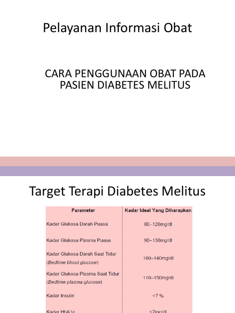 Penggunaan Obat DM | PDF