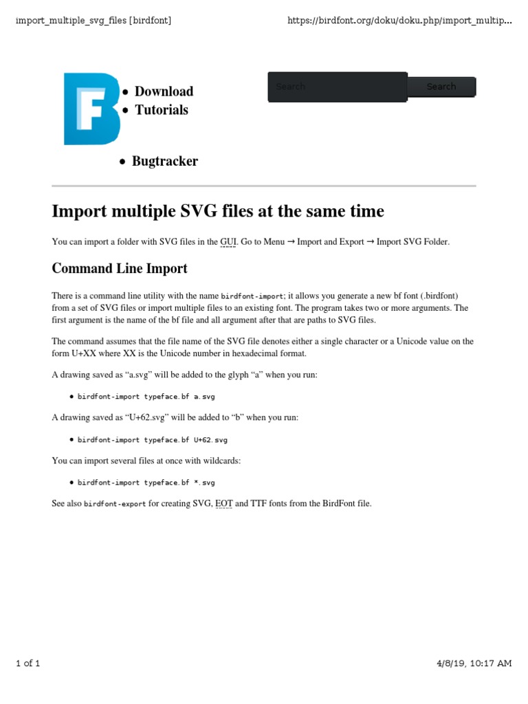SVG Import Guide for Designers | PDF