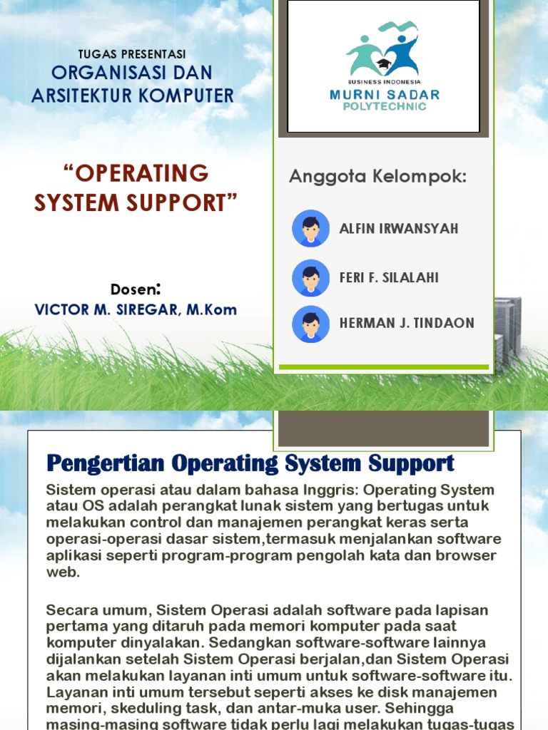 Materi Powerpoint Operating System Support | PDF