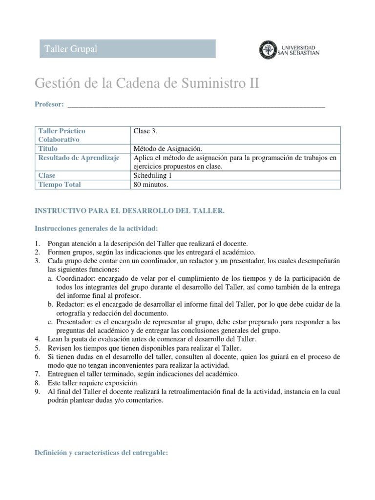 GCS2 C3 2 TallerClase3-Desarrollo | PDF | Maestros | Evaluación