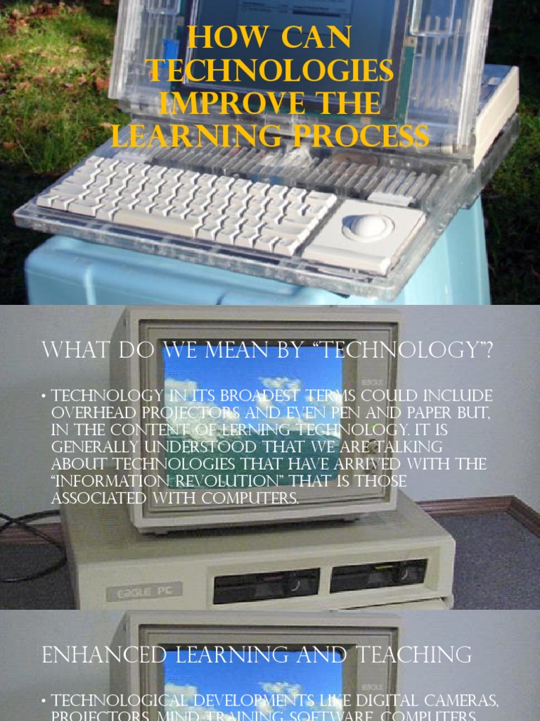 How Technologies Improve Learning | PDF | Learning | Cognitive Science