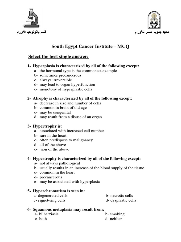 Pathology MCQ PDF | PDF | Metastasis | Carcinoma
