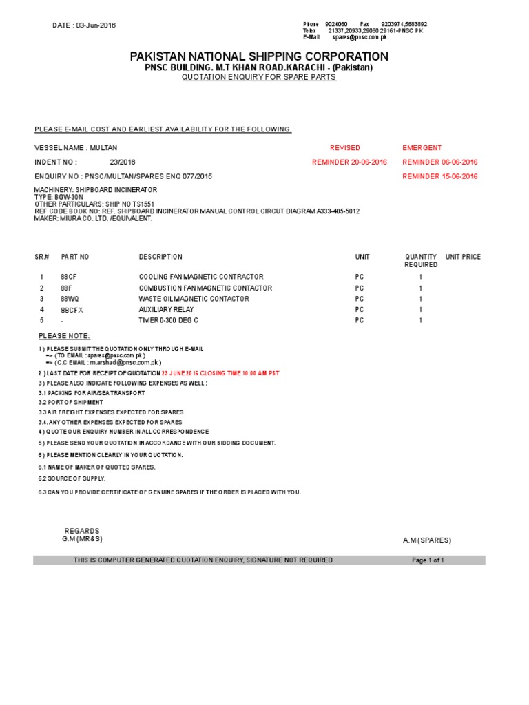 Pakistan National Shipping Corporation: PNSC Building. M.T Khan Road ...