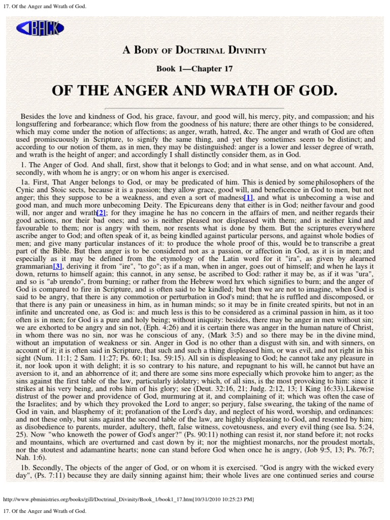 Understanding God's Anger and Wrath | PDF | Anger | Sin