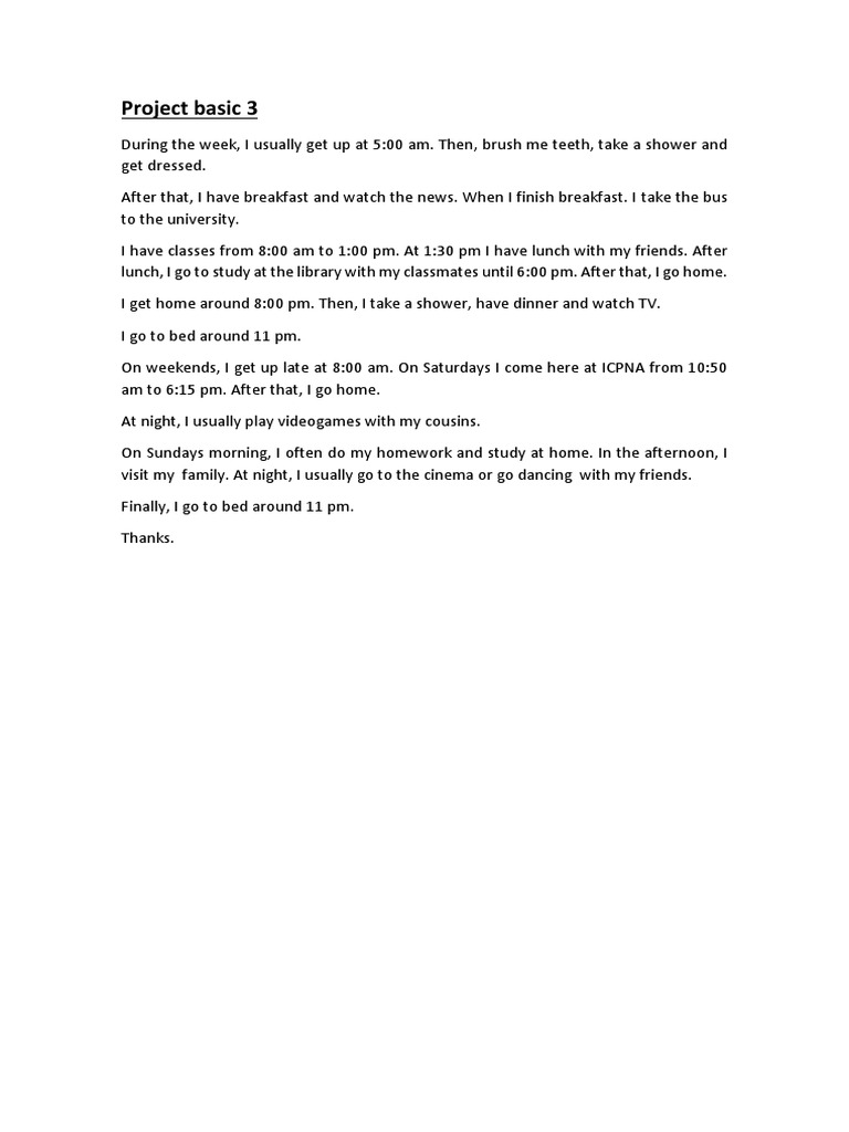 Project Basic 3 | PDF