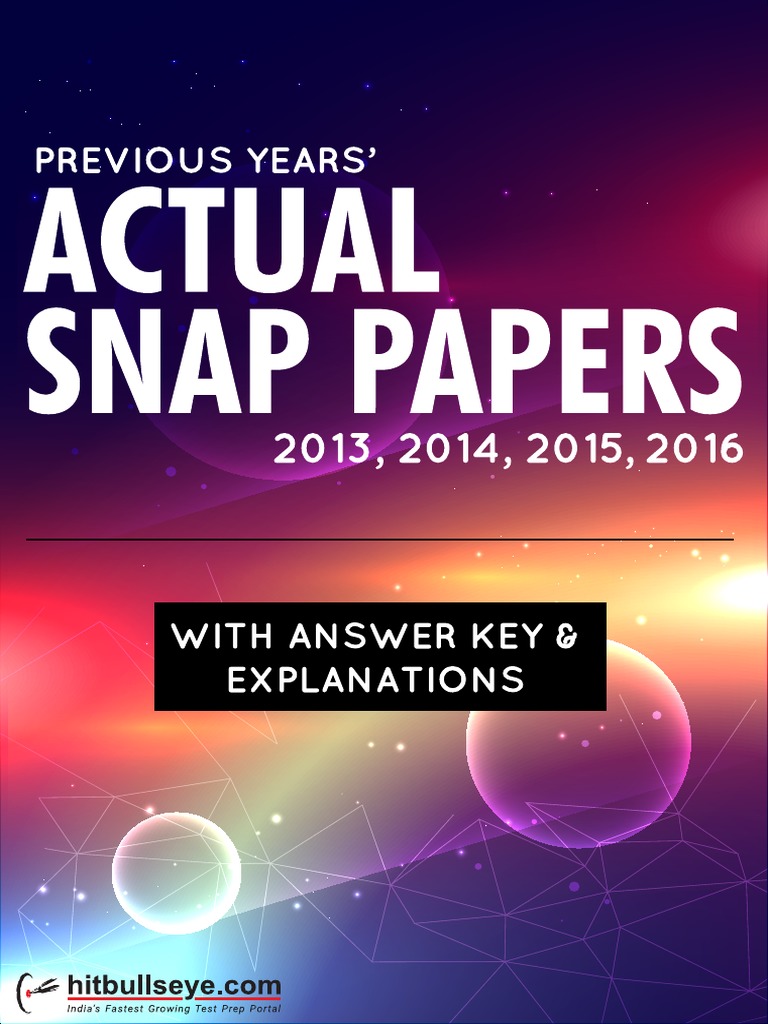 SNAP Sample Paper | PDF | Area | Speed