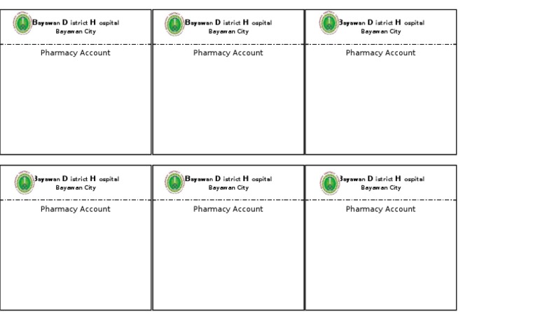 Pharmacy Account Pharmacy Account Pharmacy Account: B D H B D H B D H | PDF