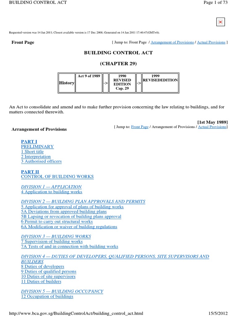Building Control Act | PDF | Building Code | Deep Foundation