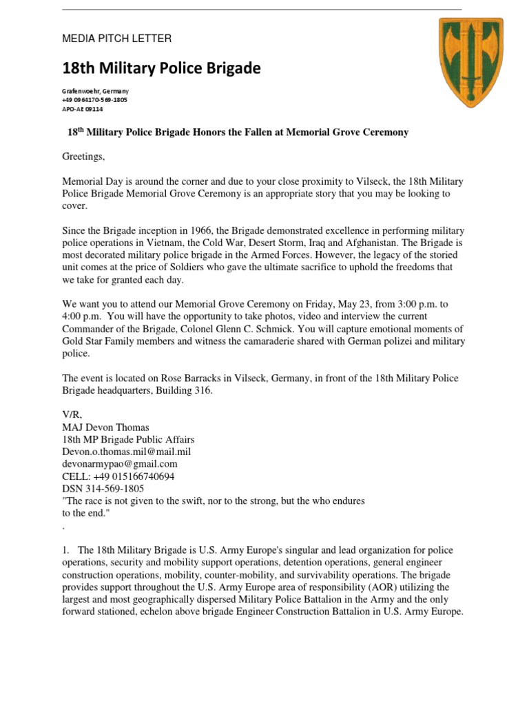 Media Pitch Letter | PDF