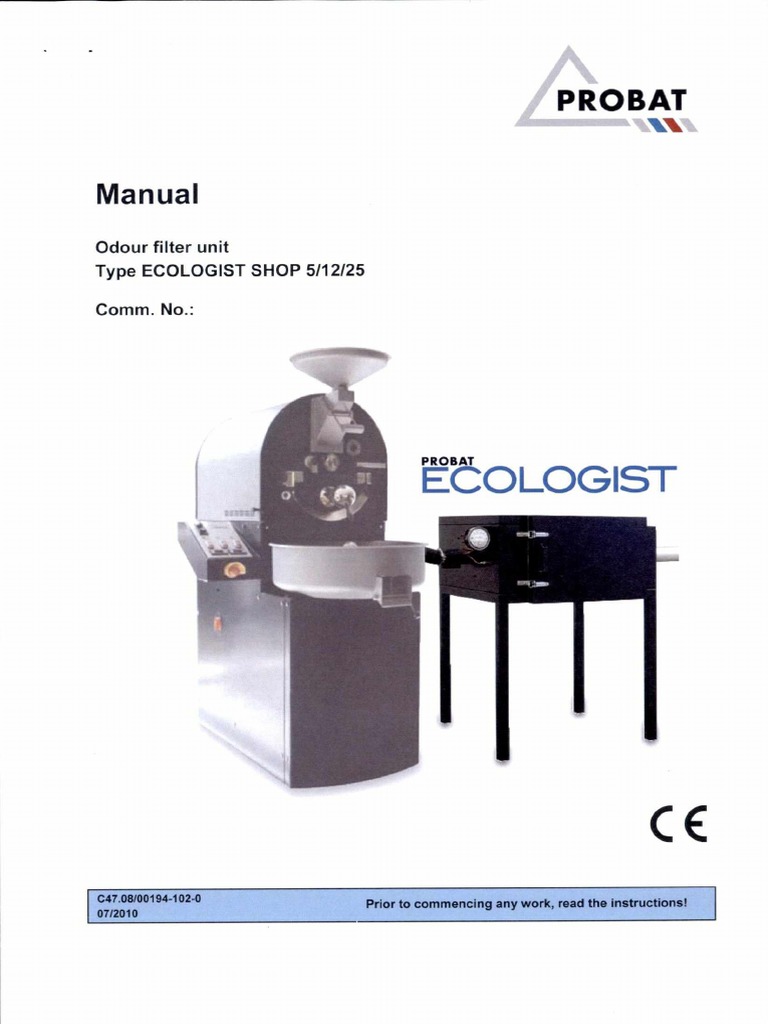 Probat Roaster 5kg.pdf | Ecology | Coffee