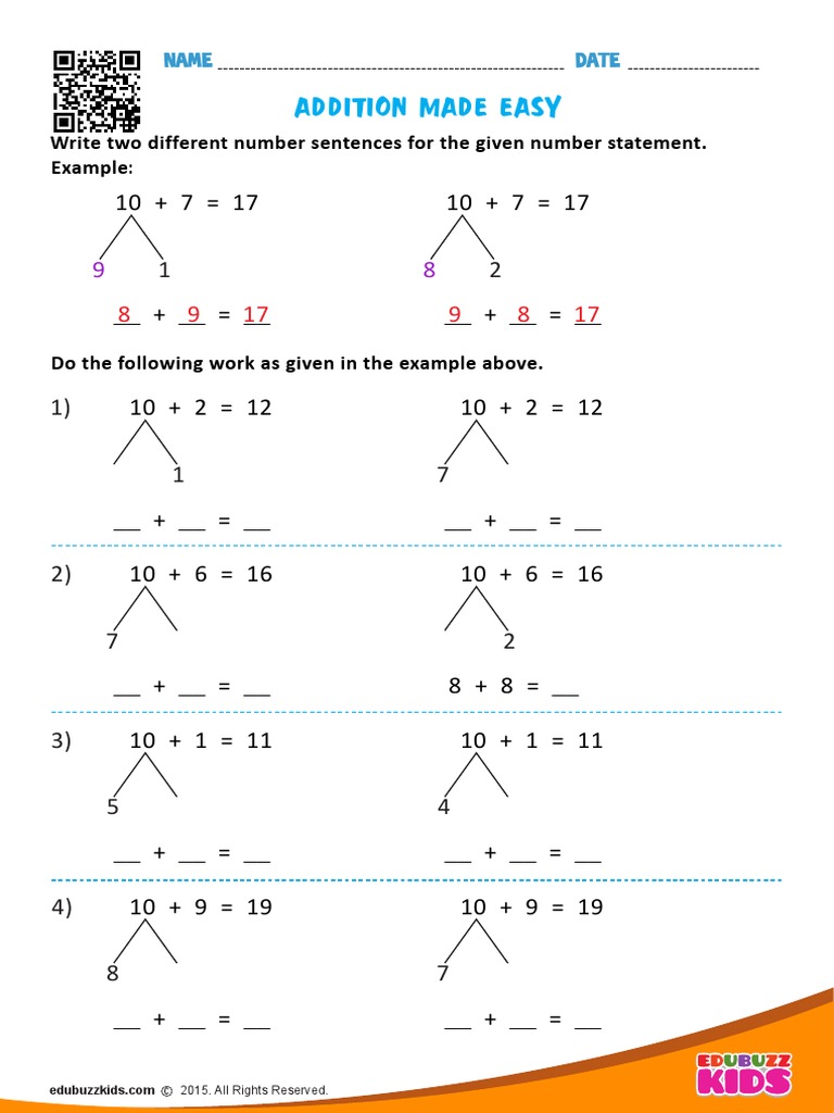 9 Addition Made Easy | PDF