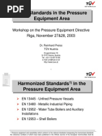 Calculation of Test Pressure Acc. To EN 13445-5 | PDF